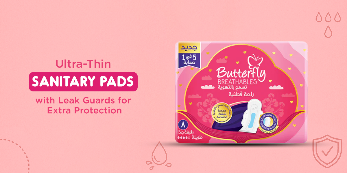 Buy Ultra-Thin Sanitary Pads with Leak Guards for Extra Protection ...